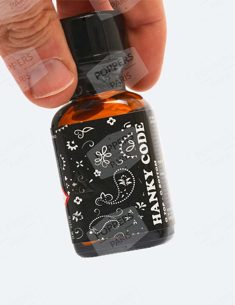 Poppers + Foulard Noir Hanky Code | Poppers.paris